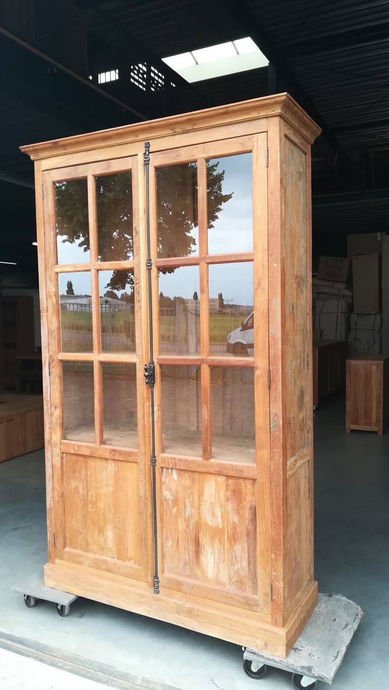 Teak buffetkast met schuifdeuren - Specialist in Teak Maatwerk