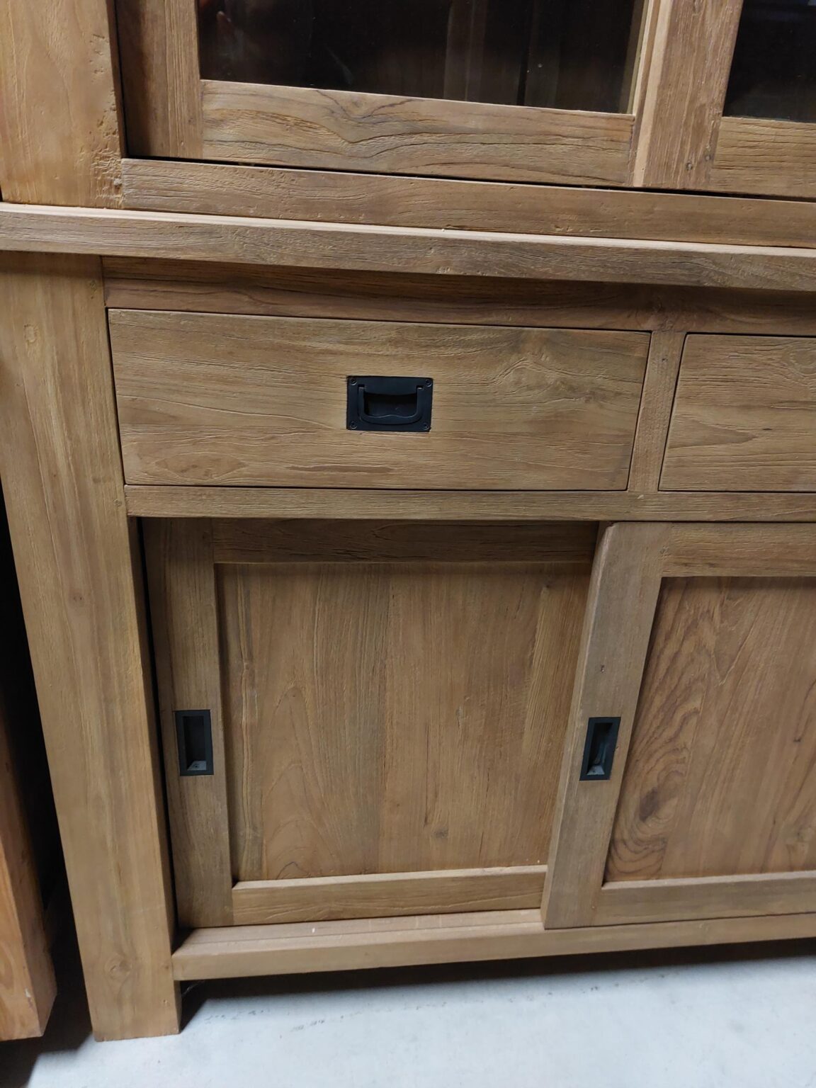 Buffetkast met schuifdeuren 160cm - Specialist in Teak Maatwerk