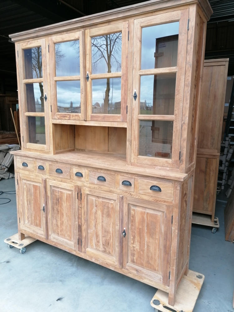 Robuuste teak buffetkast 180 cm - Specialist in Teak Maatwerk